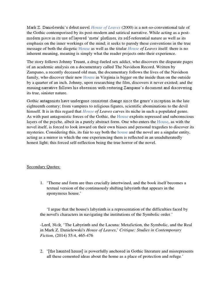 House of Leaves | PDF
