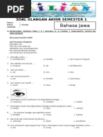 Soal Sumatif Tembang Dolanan Kelas 1 | PDF
