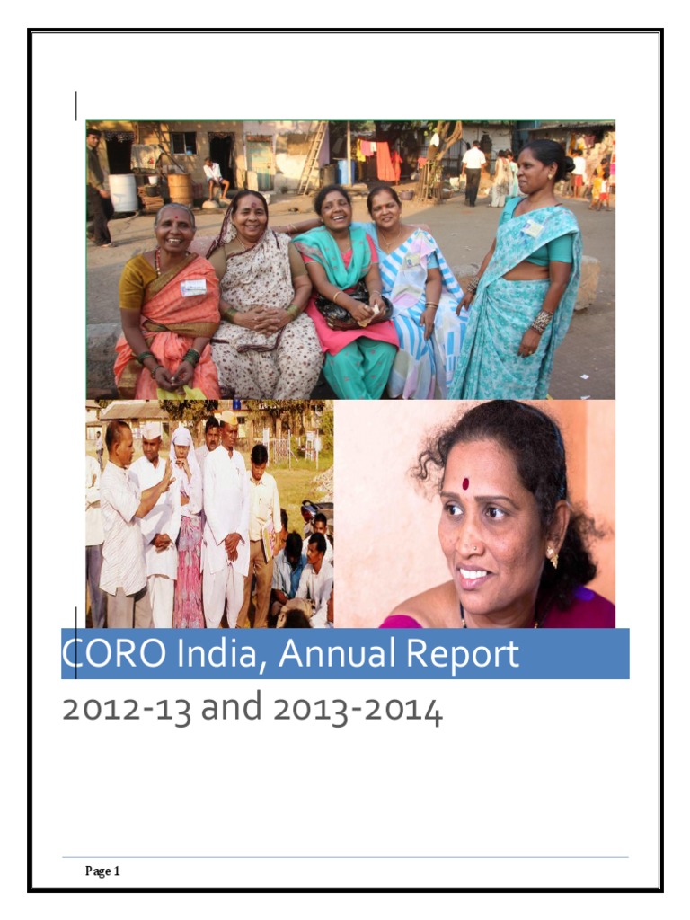 Empowering Grassroots Leaders: CORO India's Quest Fellowship Programme Annual Report 2012-2013 ...