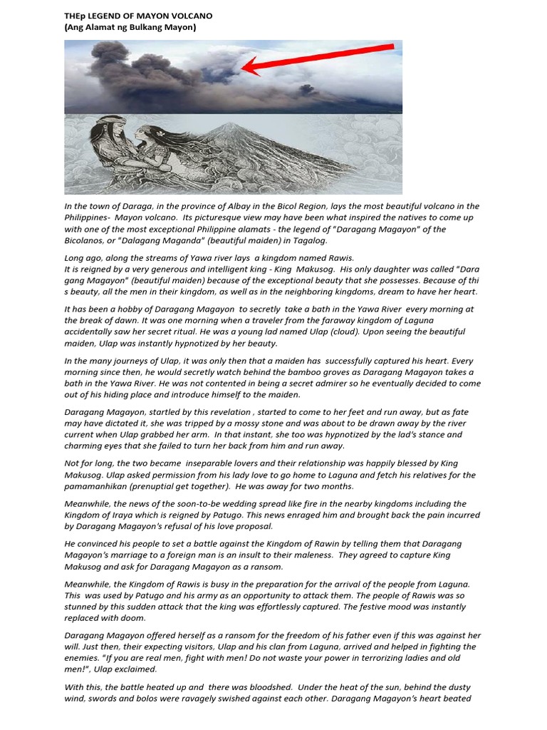 The Legend of Mayon Volcano | PDF