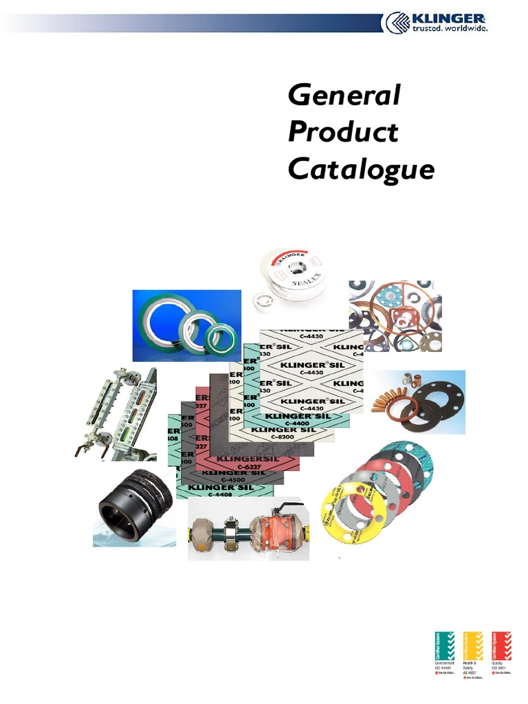 Klinger Product Catalogue 40 Pages April 2014 Final Doc Trusted - Worldwide PDF | PDF | Carbon ...