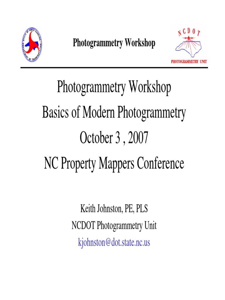 Photogrammetry Ortho Workshop 2007 PDF | PDF | Digital Camera | Camera