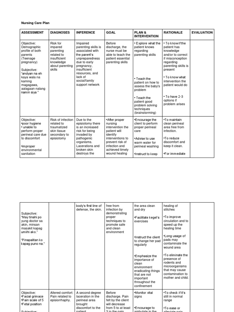 Nursing Care Plan | Download Free PDF | Sleep | Parenting