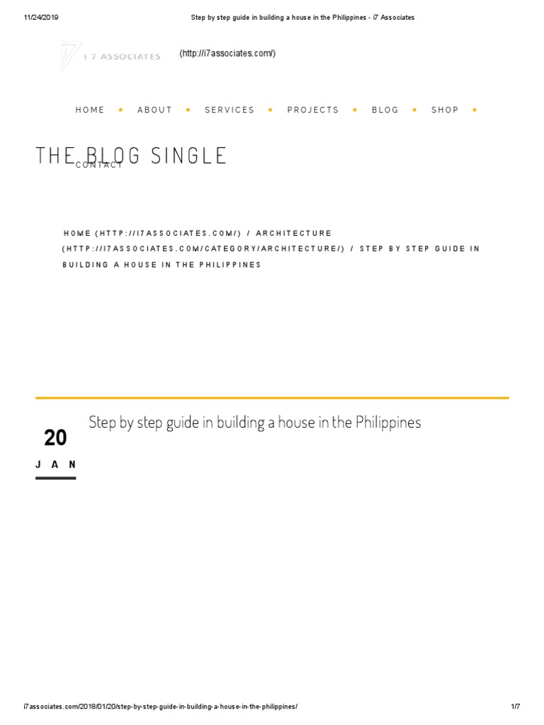 Step by Step Guide in Building A House in The Philippines - I7 ...