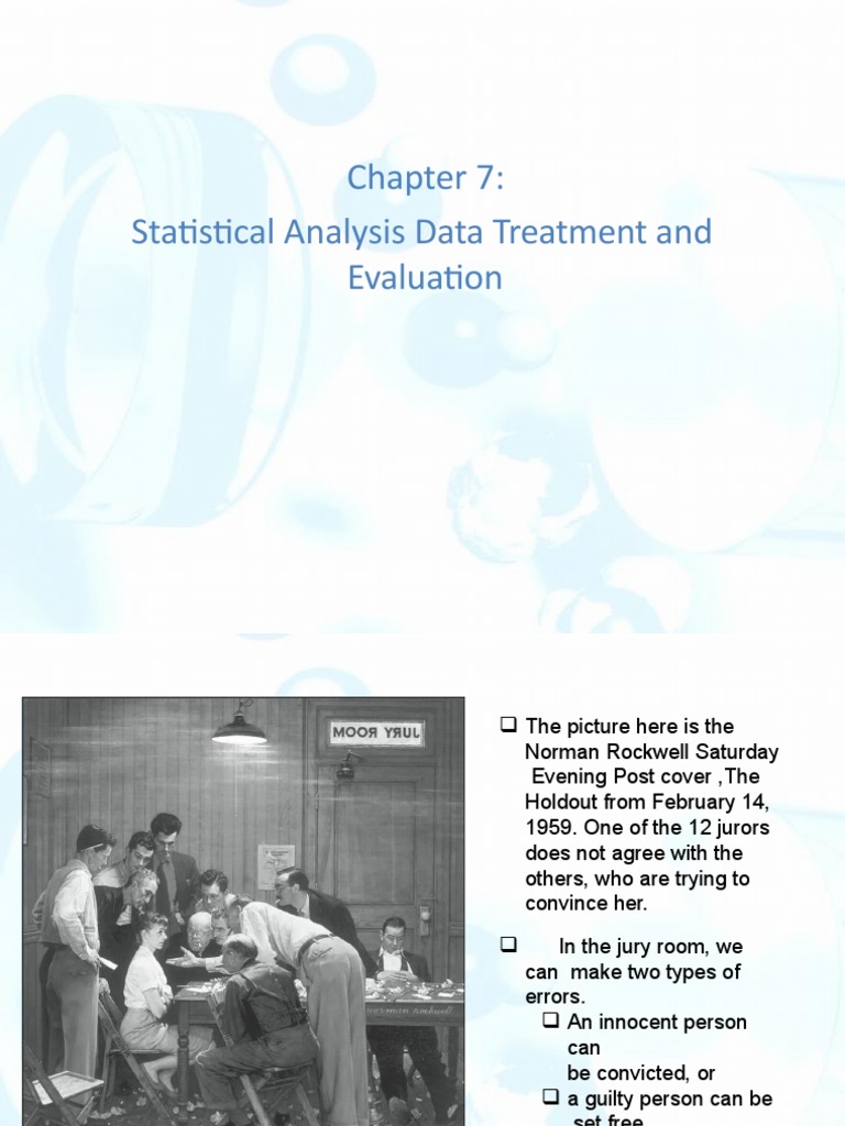 Statistical Analysis Data Treatment and Evaluation | PDF | Statistical ...