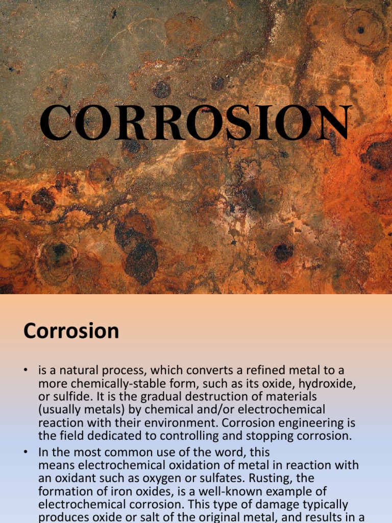 Corrosion | PDF | Corrosion | Electrochemistry