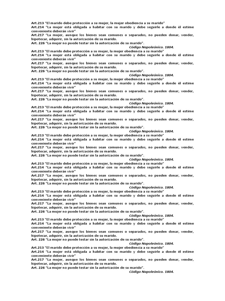 Código Napoleónico | PDF | Derecho civil (sistema legal) | Justicia