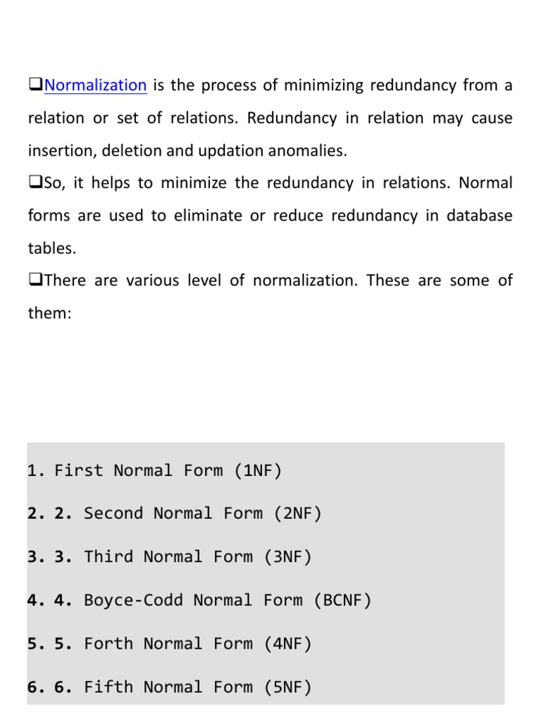 Normalization | PDF | Databases | Computer Data