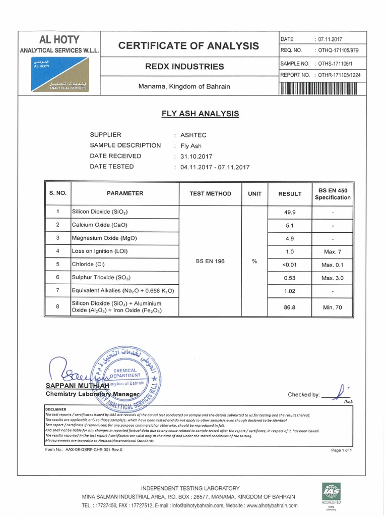 Al Hoty Test Report | PDF
