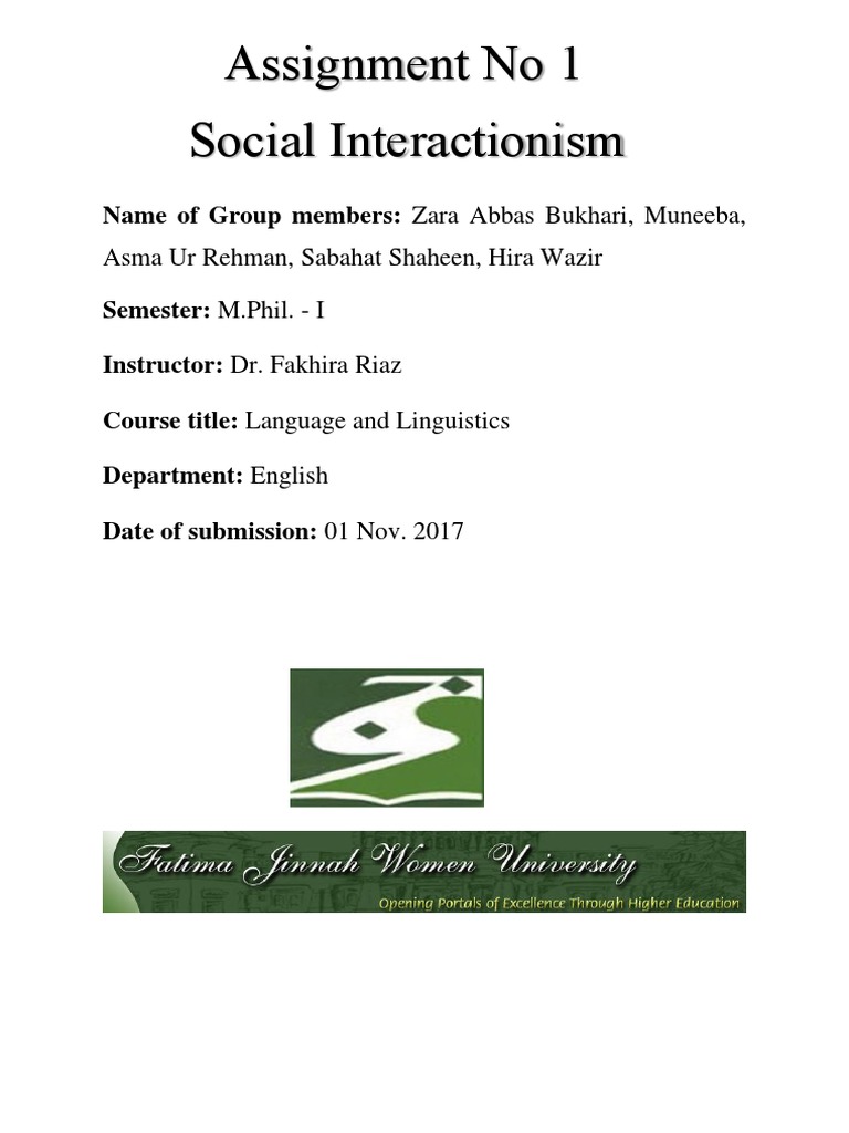 Social Interactionist Theory | PDF | Language Acquisition ...