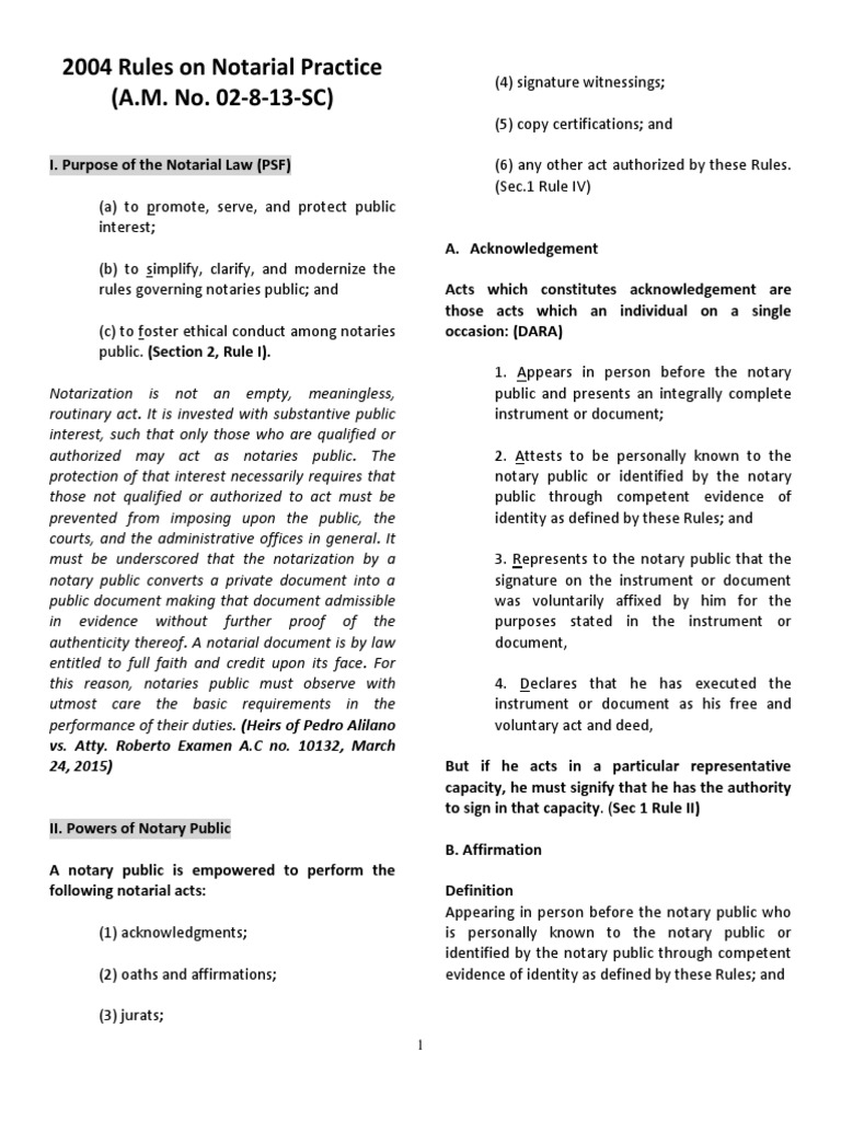Rules on Notarial Practice: A Comprehensive Guide to the Powers, Duties ...