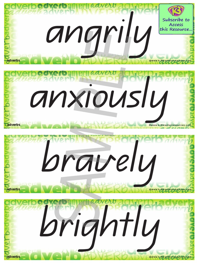 Adverbs Flashcards | PDF | Semantic Units | Syntax