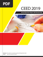 CEED 2019 Original Paper With Answer Key | PDF