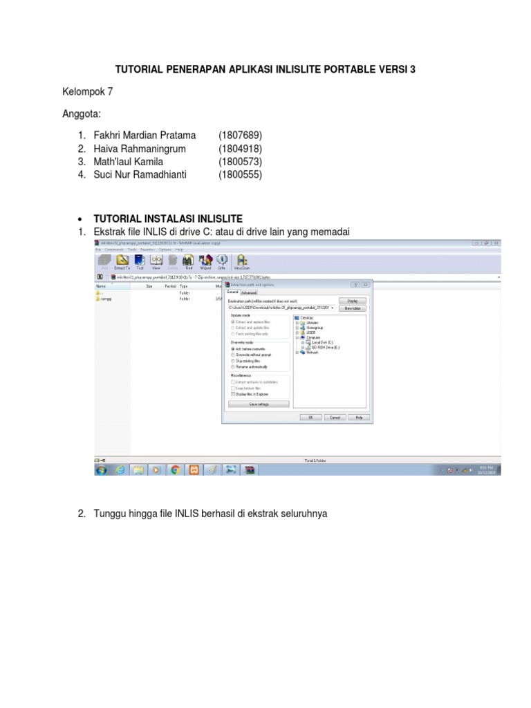 (Fix) Tutorial Penerapan Aplikasi Inlislite Portable Versi 3 - Kelompok ...