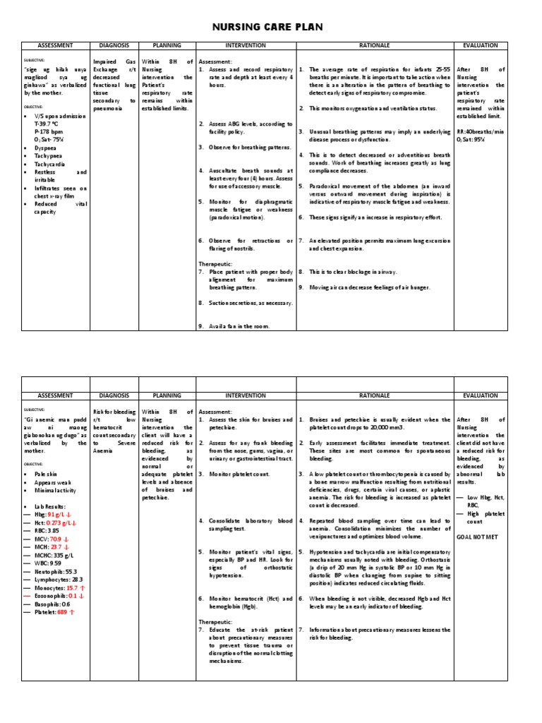 Nursingcribcom Nursing Care Plan Anemia Anemia Nursing