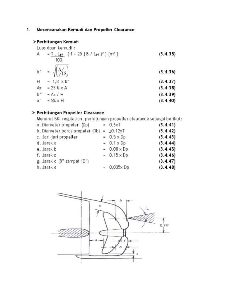 Perencanaan Kemudi Dan Propeller Clearance | PDF | Nature