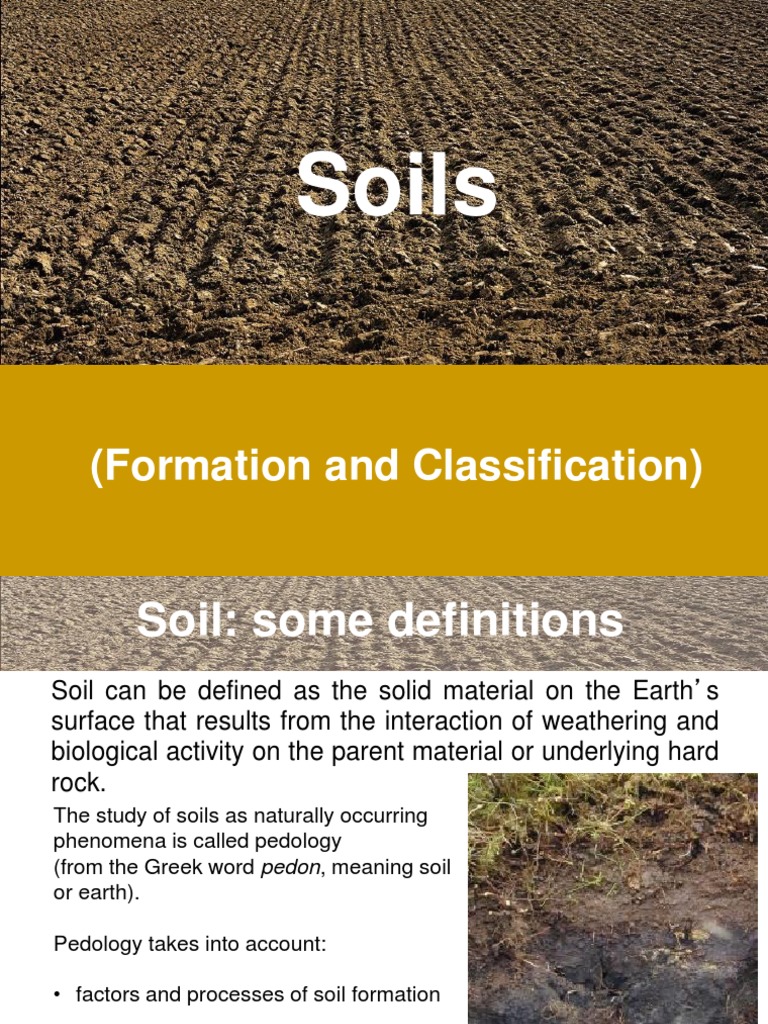 02-Soil - Formation and Classification | PDF | Soil | Sustainable Building