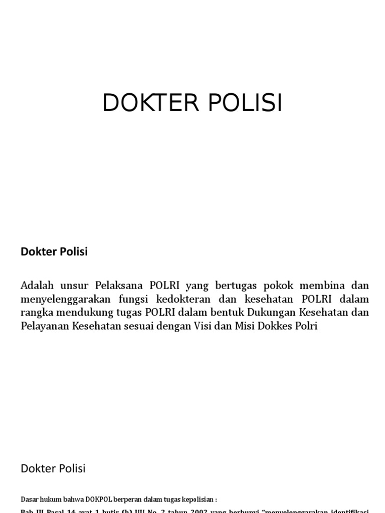 Dokpol | PDF