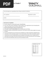 Trinity Grade 2 Theory - Answered | PDF | Minor Scale | Scale (Music)