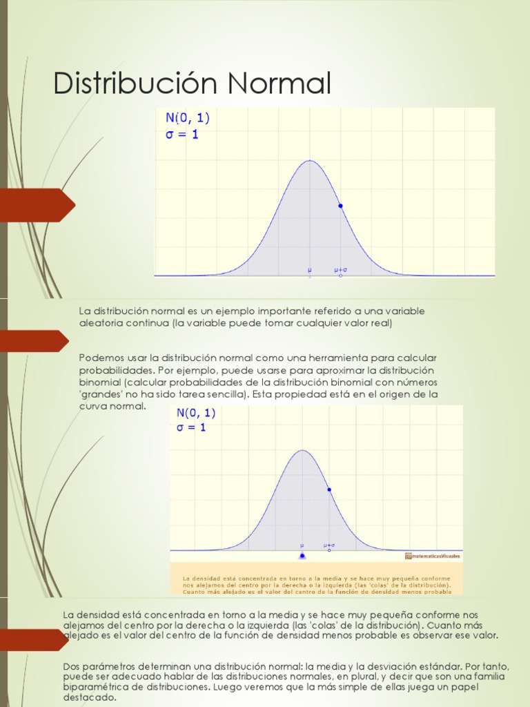 Características de la Distribución Normal | PDF | Distribución normal ...