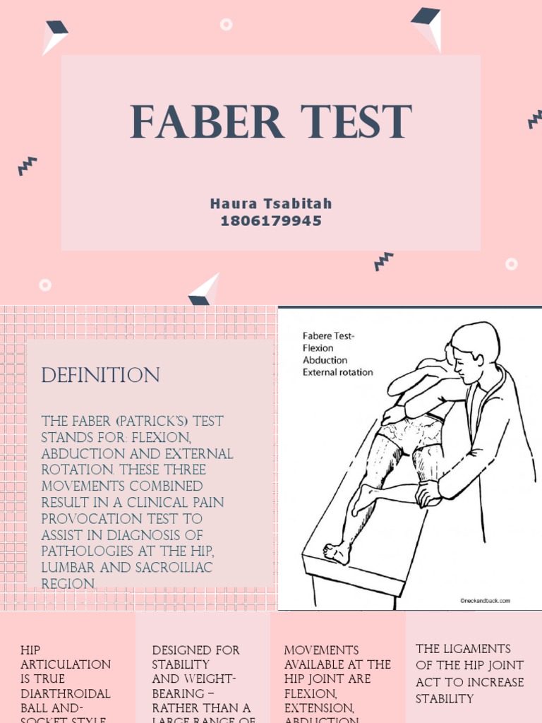 Faber Test | PDF | Anatomical Terms Of Motion | Hip