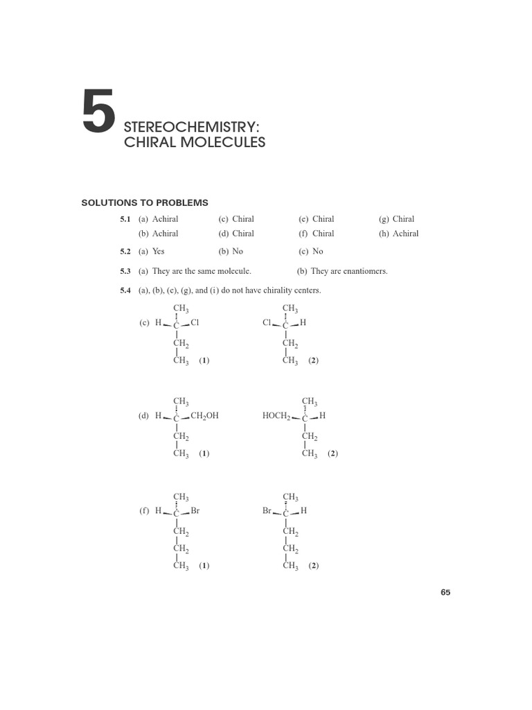 Chiral Compounds | PDF | Chirality (Chemistry) | Isomer