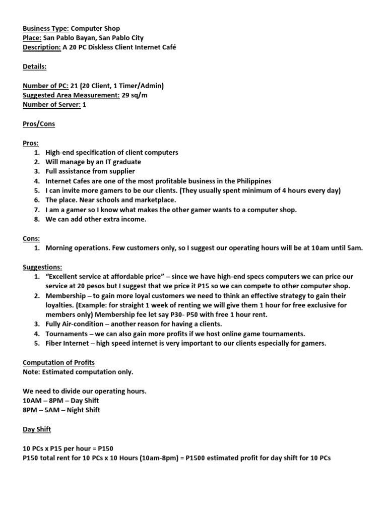 Comp Shop Proposal | Download Free PDF | Retail | Solid State Drive
