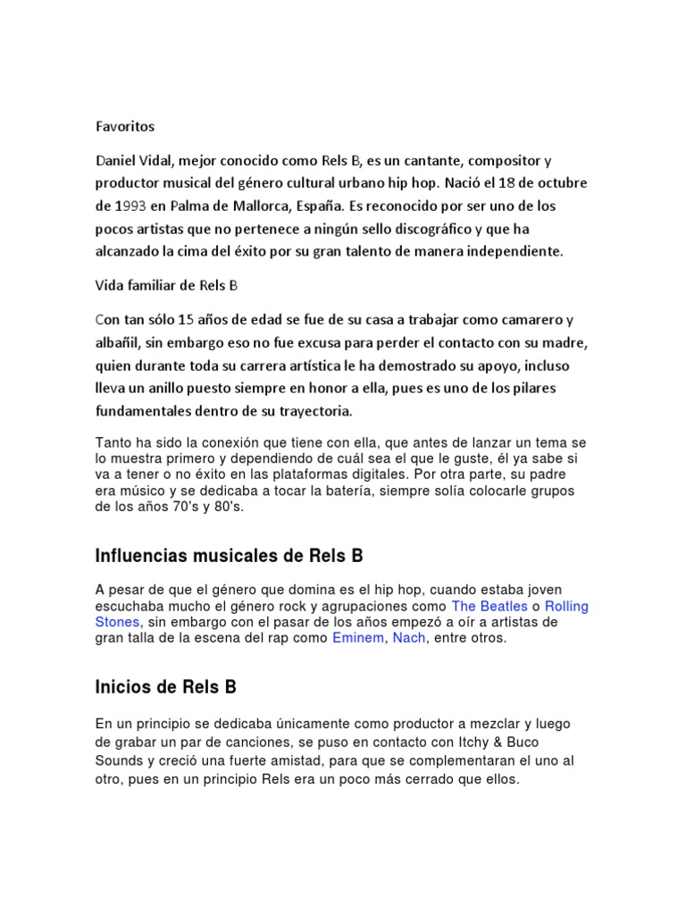 Rels B | PDF