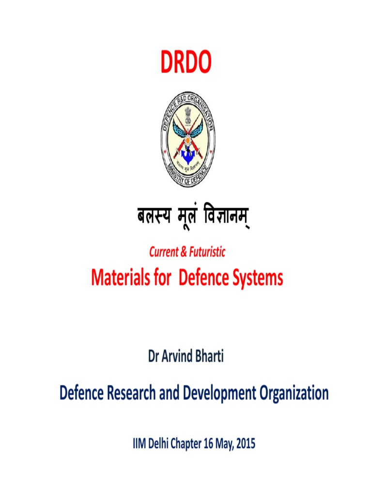 DRDO Presentation | PDF | Tanks | Composite Material