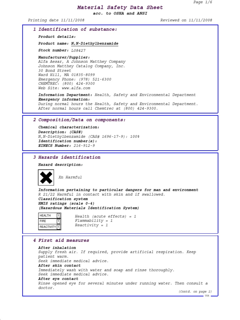 Deba MSDS PDF | PDF | Dangerous Goods | Personal Protective Equipment