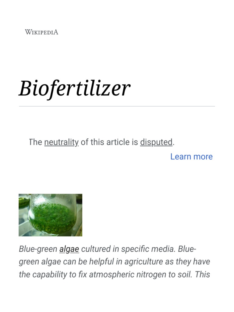 Cultivating Soil Health Through Biofertilizers: An Overview of Blue ...