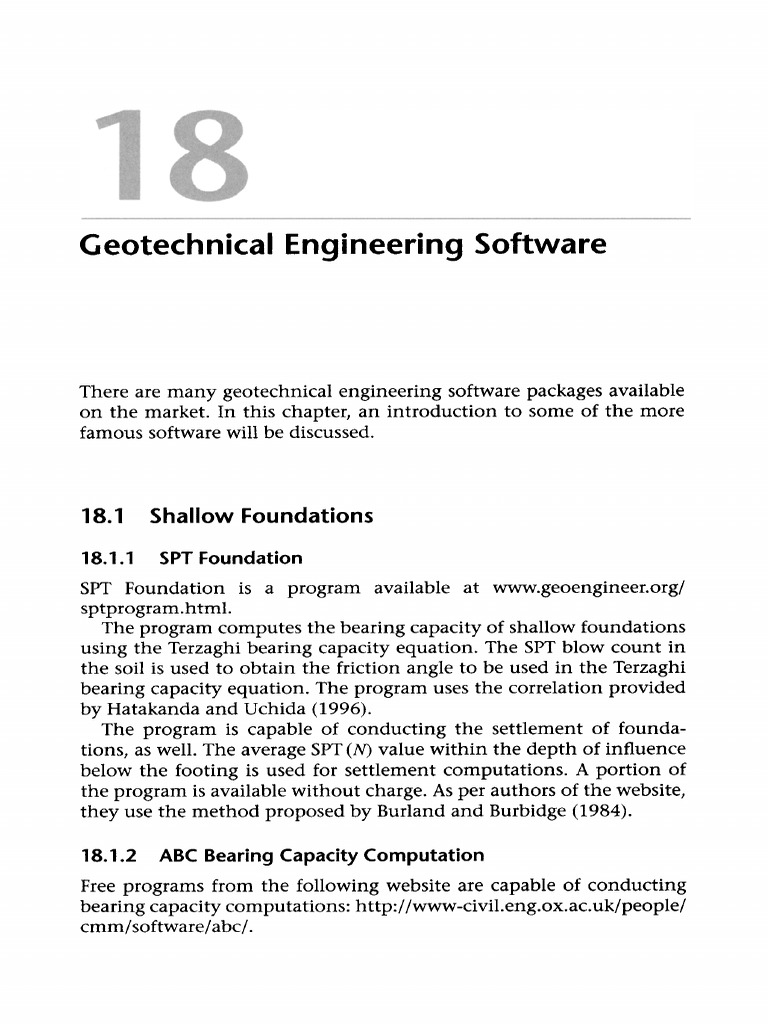Geotech. Eng. Software | PDF | Geotechnical Engineering | Deep Foundation