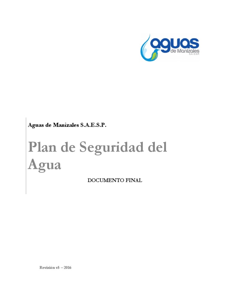 Plan de Seguridad Del Agua | PDF | Planificación | Laboratorios