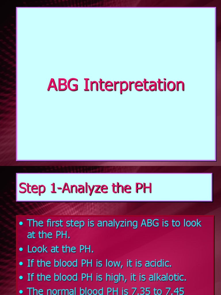ABG Interpretation | PDF