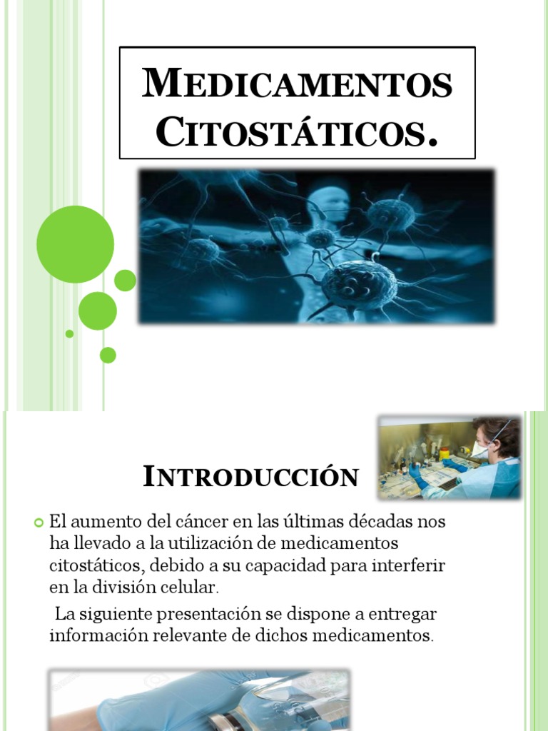 Citostáticos | PDF | Quimioterapia | Cáncer
