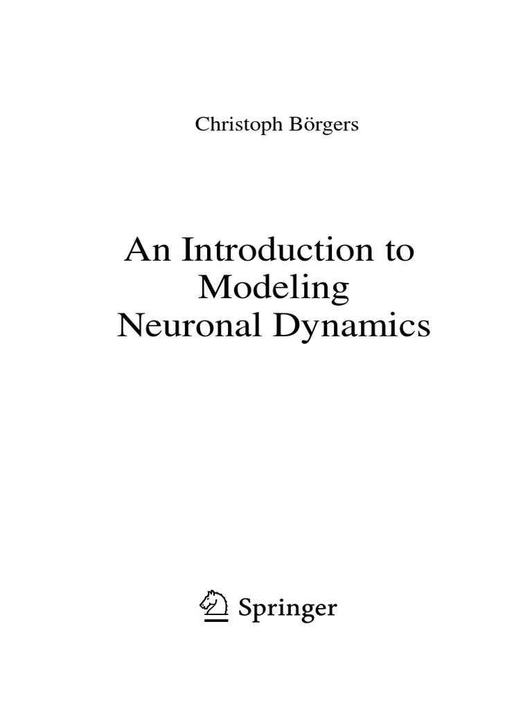 An Introduction To Modelling Neural Dynamics | PDF | Action Potential ...