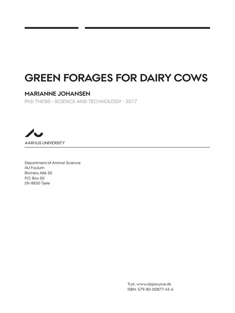 Green Forages For Dairy Cows | PDF | Cell Wall | Cellulose