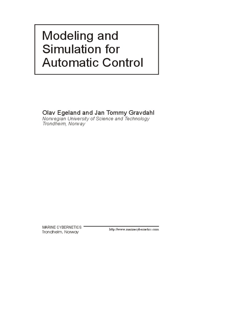 Modeling and Simulation PDF | PDF | Mechanics | Classical Mechanics