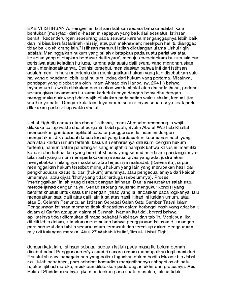 Istihsan | PDF | Agama & Spiritualitas