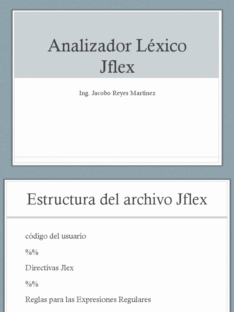 Analizador Léxico JFlex | PDF
