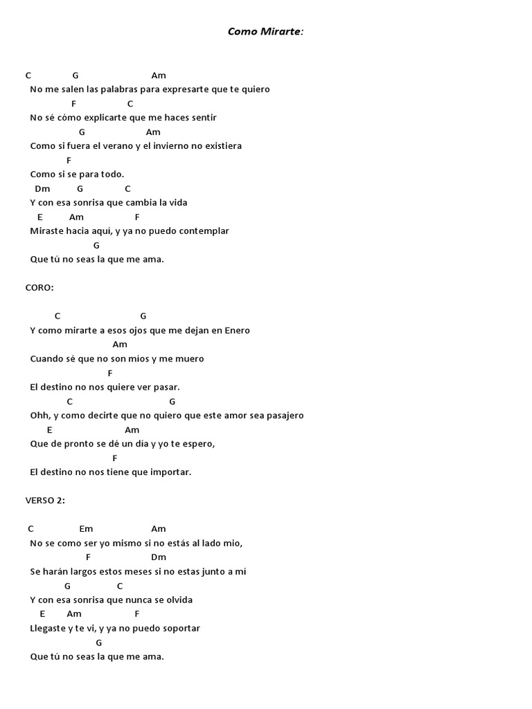 Letras de Canciones de Sebastián Yatra | PDF