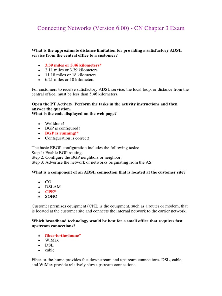 Connecting Networks Exam 3 | PDF | Virtual Private Network | Internet ...