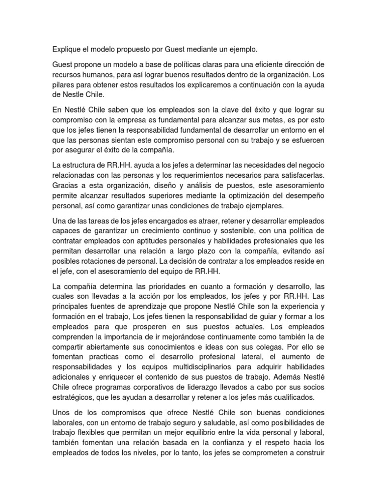 Explique El Modelo Propuesto Por Guest Mediante Un Ejemplo | PDF ...