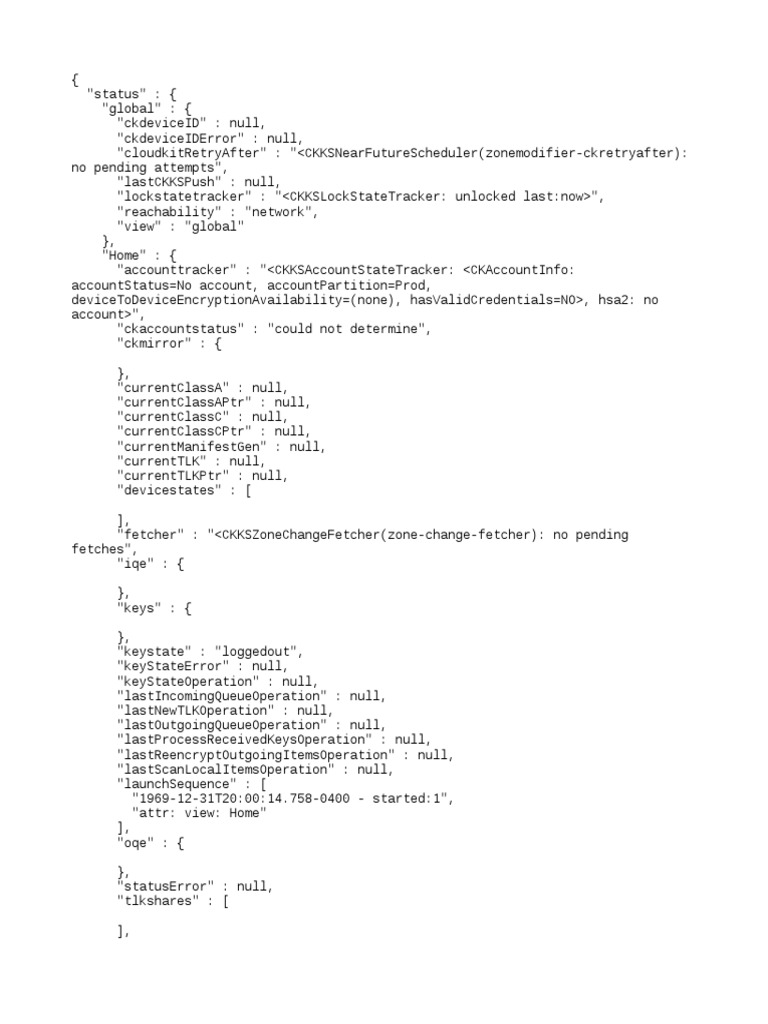 CKKSCTL Status | PDF