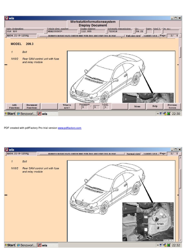 W209 N10-2 Location | PDF