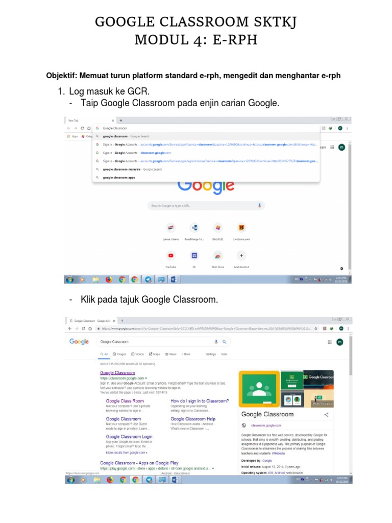 Google Classroom E-Rph | PDF | Karier & Perkembangan | Komputer