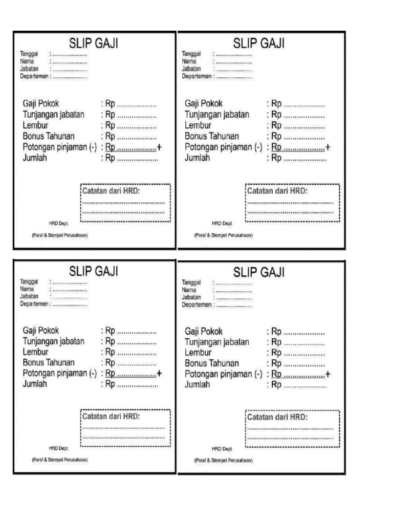 Slip Gaji | PDF
