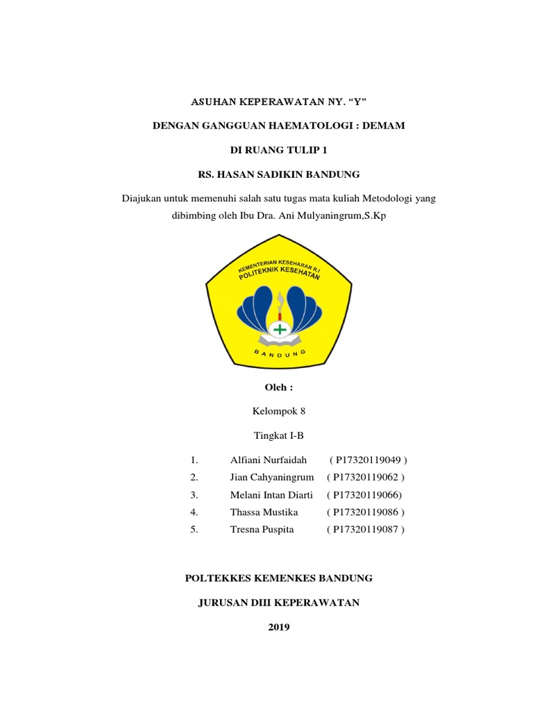 Asuhan Keperawatan Demam Tifoid Ny. Y | PDF | Pengembangan Diri ...