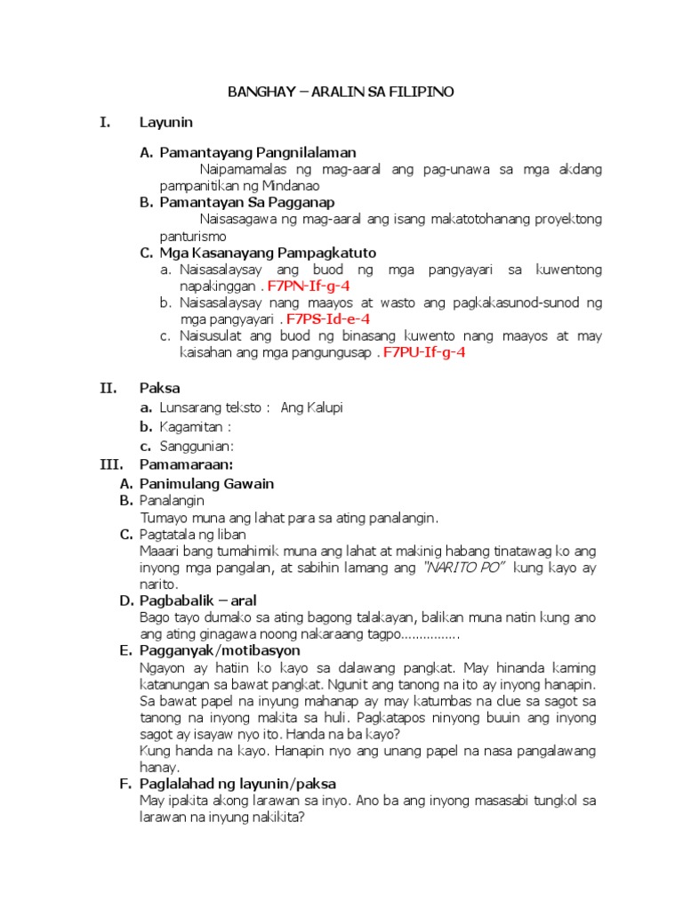 Banghay | PDF