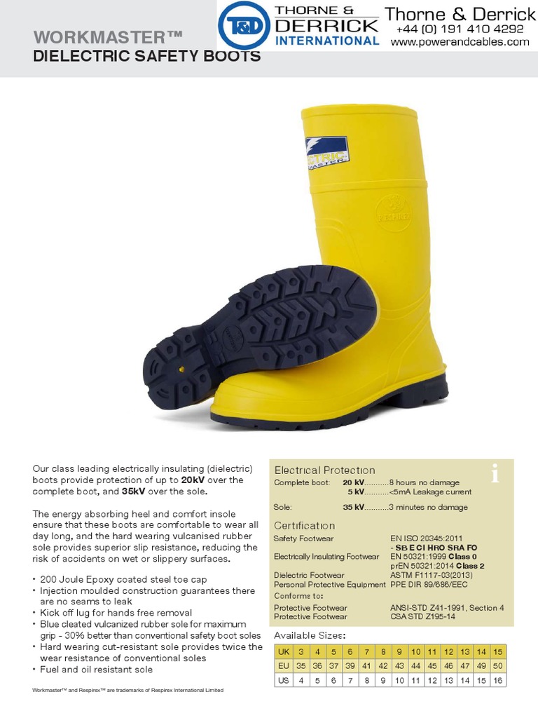 HV Insulating Boots Dielectric Safety Boots 20kV Electrical Insulation ...